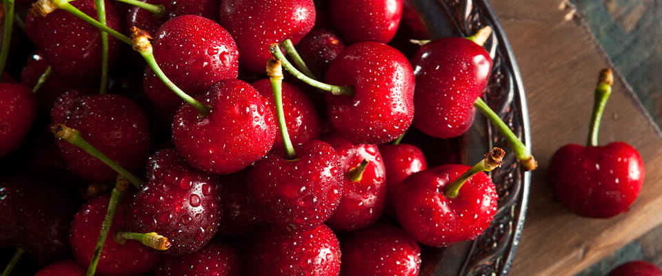 Benefícios e receitas com cerejas